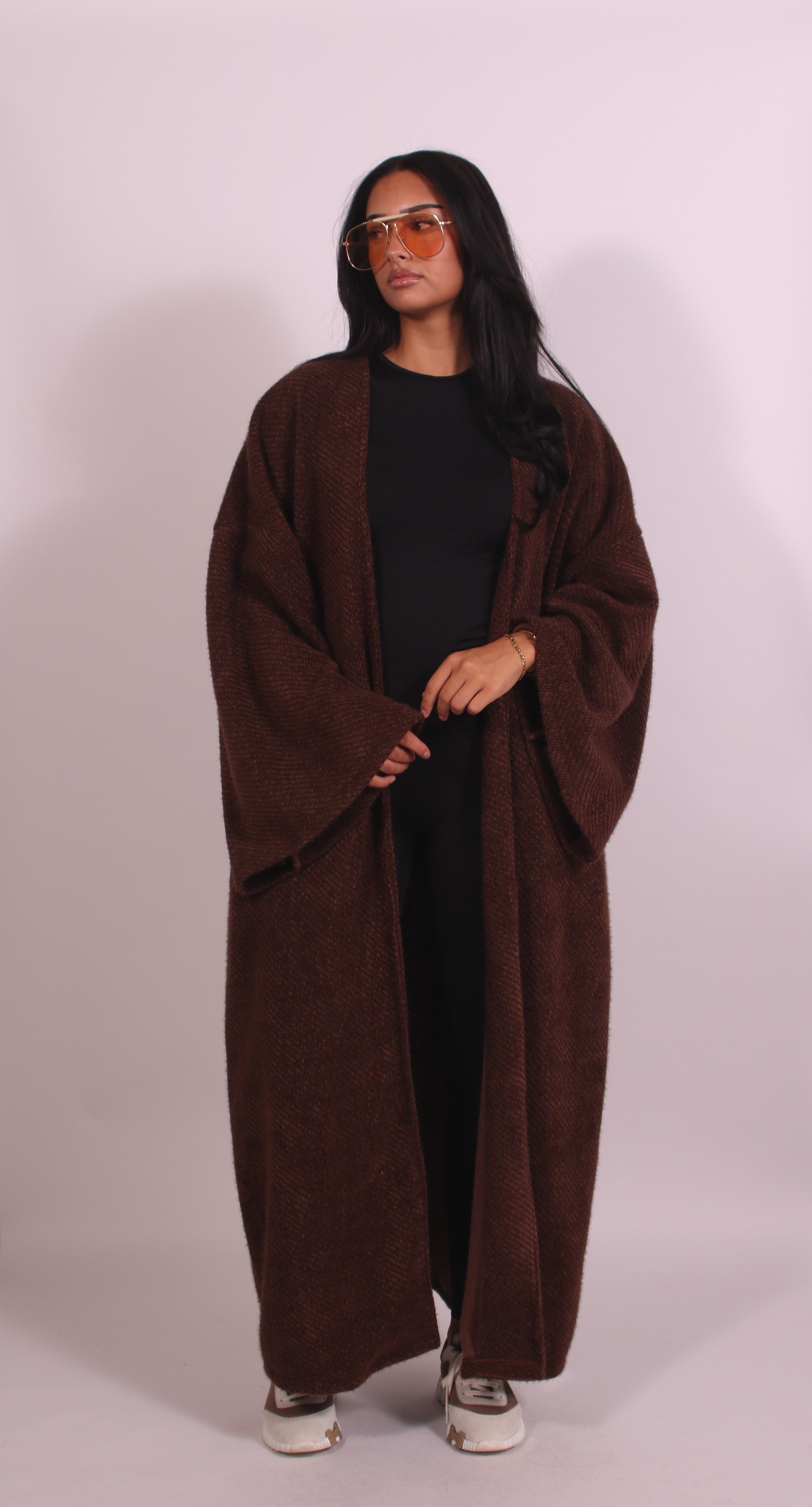 Longline Cardigan Choco – Linnest
